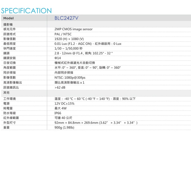 BLC2427V – 緗品科技實業有限公司